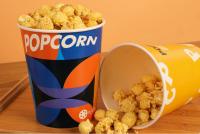 China Thickened Food Grade Paper Popcorn Bucket Leak Proof Custom Logo Printing Takeaway Container for sale