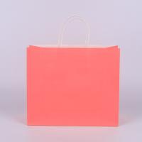 China Eco Friendly Custom Disposable Packaging Bags With Square Bottom Sturdy Handles for sale
