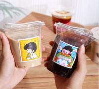 China PET Disposable Plastic Cup Food Grade Crystal Clear Low Temperature Milk Tea Coffee for sale