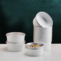 China Disposable Aluminum Foil Bowl Food Grade Thickened Takeaway Container For Cooking Baking for sale