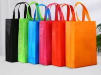 China Custom Printed Logo Non Woven Bags With Lamination Finish Eco Friendly For Shopping Totes for sale