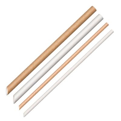 China White Yellow Individually Wrapped Biodegradable Paper Straws Eco Friendly Food Grade for sale