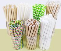 China Eco Friendly Food Grade Safe Individually Wrapped Paper Drinking Straws Biodegradable for sale