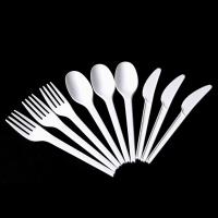 China Eco Friendly Biodegradable Cutlery Set 100 Percent Compostable Individually Packaged for sale