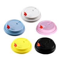 China Coffee Cup Disposable Lid Leak Proof Thickened PP Hinged Secure Beverage Protection for sale
