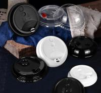 China Coffee Cup Disposable Lid Leak Proof Thickened PP Hinged Secure Beverage Protection for sale
