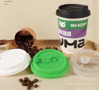 China Disposable Leak Proof Heat Resistant Coffee Cup Lid With Snap On Seal For Takeaway Packaging for sale