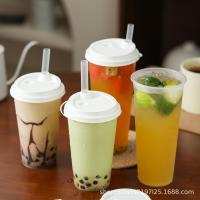 China 90mm Disposable PP Cup With Lid Food Grade High Heat Resistance Coffee Tea for sale