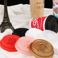 China Leak Proof Disposable Lid Coffee Tea Paper Plastic Cup Takeaway Cover for sale