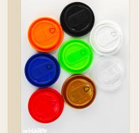 China 8090 Paper Cup Disposable Lid Leak Proof Lid For Hot Drink Milk Tea Coffee for sale