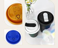 China 8090 Paper Cup Disposable Lid Leak Proof Lid For Hot Drink Milk Tea Coffee for sale