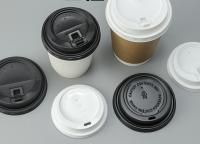 China Single Use Disposable PP Plastic Lid For Milk Tea Coffee Paper Cup for sale