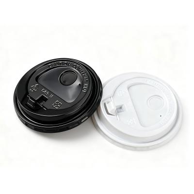 China PP Switch Lid 80mm 90mm Disposable Lid For Paper Cup Milk Tea Coffee for sale