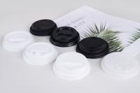 China PP Switch Lid 80mm 90mm Disposable Lid For Paper Cup Milk Tea Coffee for sale