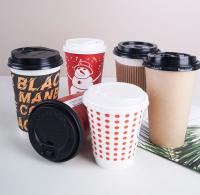 China PP Switch Lid 80mm 90mm Disposable Lid For Paper Cup Milk Tea Coffee for sale