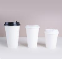 China PP Switch Lid 80mm 90mm Disposable Lid For Paper Cup Milk Tea Coffee for sale