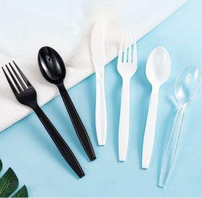 China Disposable Plastic Knife Fork Spoon Set Individually Wrapped Catering Takeaway for sale