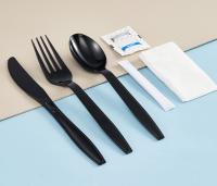 China Disposable Plastic Knife Fork Spoon Set Individually Wrapped Catering Takeaway for sale