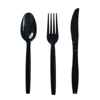 China Individually Wrapped 	Disposable Cutlery Plastic Spoon Western Steak Light Meal Set for sale