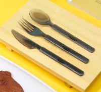 China Wooden Disposable Cutlery Set Spoon Knife Fork Ice Cream Salad Fork for sale