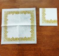 China Lint Free Custom Logo Disposable White Napkins For Hotels Restaurants for sale