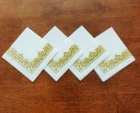 China Lint Free Custom Logo Disposable White Napkins For Hotels Restaurants for sale