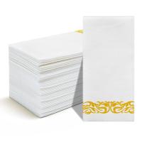 China Disposable Custom Color Logo White Lint Free Napkins Premium Dining for sale