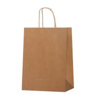 China Kraft Paper Handbag Takeaway Shopping Garment Gift Bag Eco Friendly Heavy Duty for sale