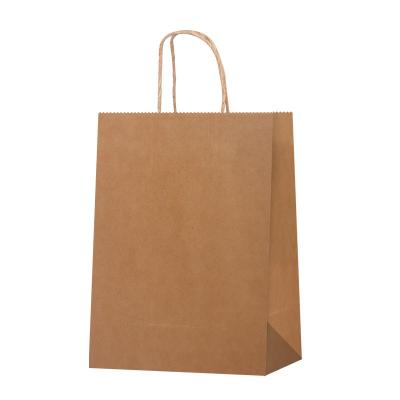 China Kraft Paper Handbag Takeaway Shopping Garment Gift Bag Eco Friendly Heavy Duty for sale