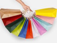 China Kraft Paper Handbag Takeaway Shopping Garment Gift Bag Eco Friendly Heavy Duty for sale