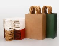 China Kraft Paper Handbag Takeaway Shopping Garment Gift Bag Eco Friendly Heavy Duty for sale