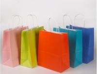 China Kraft Paper Handbag Takeaway Shopping Garment Gift Bag Eco Friendly Heavy Duty for sale