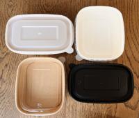 China Kraft Paper Bowl Disposable Square Thick High Grammage for Salad Takeout Containers Light Meals for sale