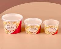 China Multi-purpose Paper Bowls for Yogurt Salad Snow Cone Takeaway Dessert Cups for sale