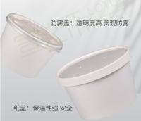 China Disposable Kraft Paper Round Bowl  Oil Proof Leak Proof Biodegradable for Light Meals Snacks Takeaway for sale