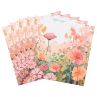 China Galsang Flower Printed Napkins Square Dinner Napkins for Western Restaurants Pure Wood Pulp for sale