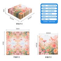 China Galsang Flower Printed Napkins Square Dinner Napkins for Western Restaurants Pure Wood Pulp for sale