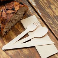 China Biodegradable Wooden Cutlery Set  for Light Meals and Western Cuisine – Custom Engraving and Logo Printing for sale