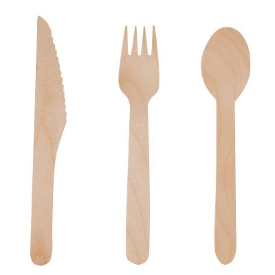China Biodegradable Wooden Cutlery Set  for Light Meals and Western Cuisine – Custom Engraving and Logo Printing for sale