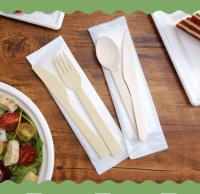 China Biodegradable Wooden Cutlery Set  for Light Meals and Western Cuisine – Custom Engraving and Logo Printing for sale
