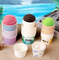 China Ice Cream Paper Bowls for Frozen Desserts with Custom Logo Printing for sale