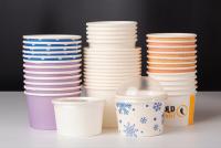 China Ice Cream Paper Bowls for Frozen Desserts with Custom Logo Printing for sale