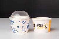 China Ice Cream Paper Bowls for Frozen Desserts with Custom Logo Printing for sale