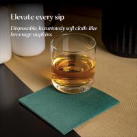 China Premium Linen Like Cocktail Napkin for Restaurant Wedding Dust Free Paper for sale