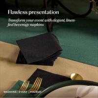 China Premium Linen Like Cocktail Napkin for Restaurant Wedding Dust Free Paper for sale