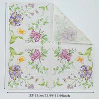 China Colorful Eco Printed Napkins Custom Multi Color Printing Hotels Parties Commercial Use for sale