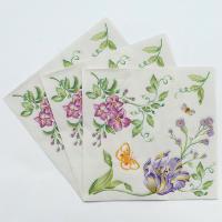 China Colorful Eco Printed Napkins Custom Multi Color Printing Hotels Parties Commercial Use for sale