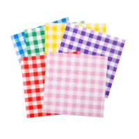 China Classic Plaid Foodgrade Biodegradable Napkins Eco Friendly for sale