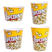 China Creative Popcorn Plastic Bucket Food-Grade Multi-Purpose Cinema/Party/Retail Custom Printed for sale