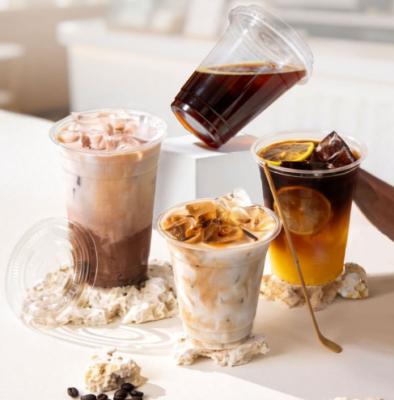 China Food Grade PET Universal Drinking Cup for Milk Tea American Coffee Juices and More for sale